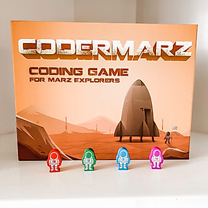 CoderMarz Game for Space and AI Learners! NBC Featured: First Ever Board Game for Boys and Girls Age 6+. Teaches About Mars, AI and Computer Programming Through Fun Astronaut and Neural Adventure!