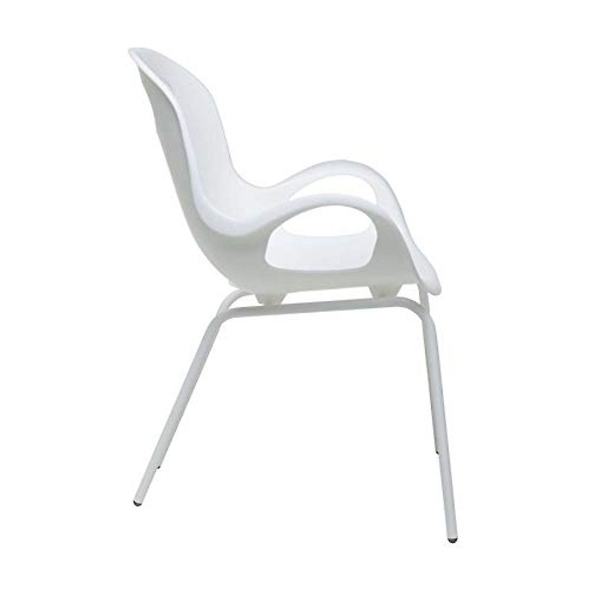 Umbra Oh Chair, Comfortable Seating Indoors and Outdoors, Weather-Resistant, White