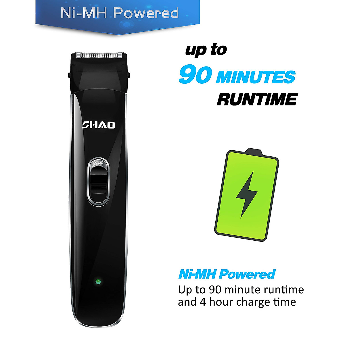 Electric Shaver and Beard Trimmer - 5 in 1 Multi-functional Rechargeable Cordless Grooming Kit for Men and Women- Face, Body, Beard, Nose Hair Trimmer with Micro Shaver, RCF-2059 (Black)