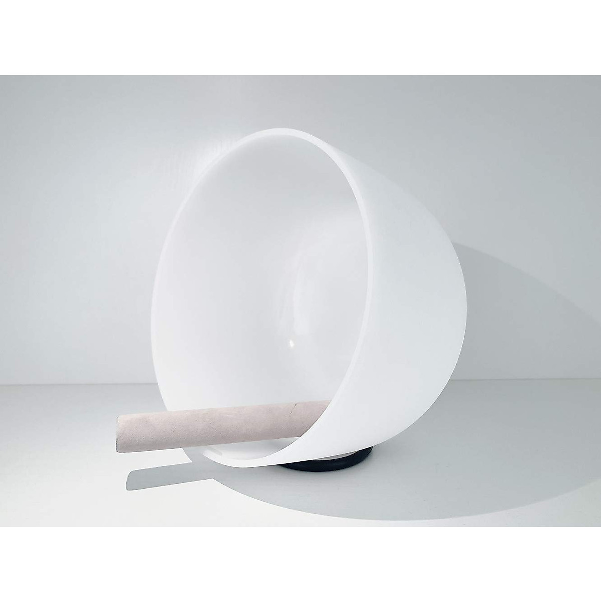 AMSUNBO Musical Instruments Crystal Singing Bowl Tuned to 432Hz F Note Heart Chakra 10 inch with Free Suede Striker and O ring