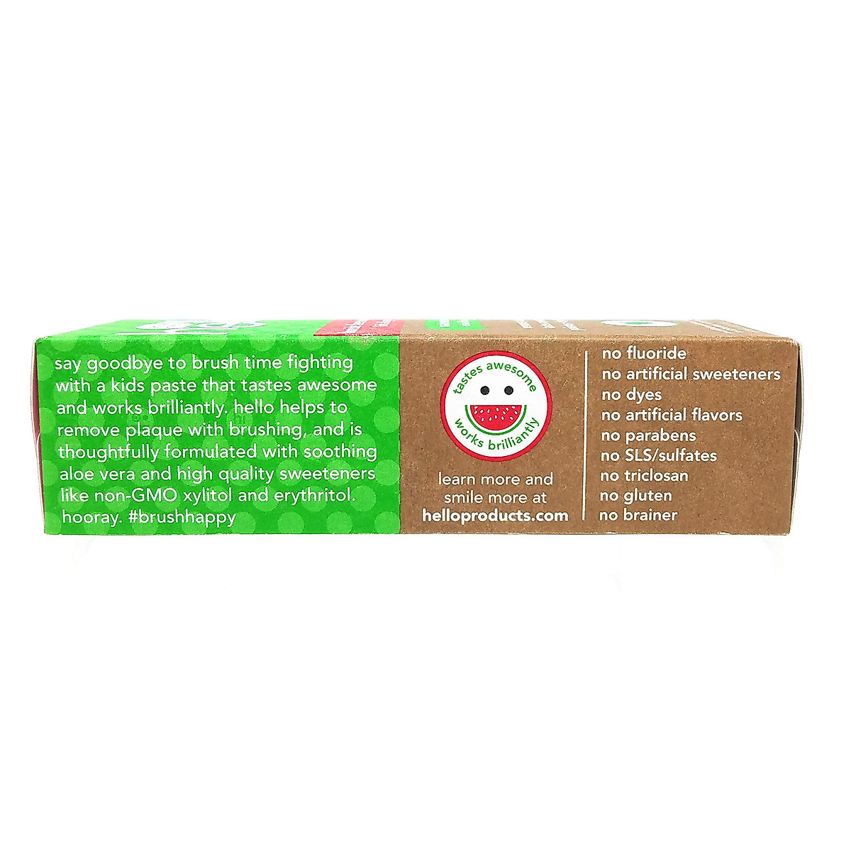 Hello Products LLC - Tpst Natural Wtrmln Flrd Free - Case of 6-4.2 OZ