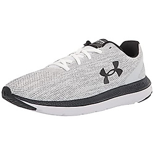 Under Armour Men's Charged Impulse 2 Knit Road Running Shoe, White (100)/Black, 15