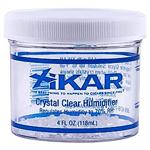 XIKAR Crystal Gel Humidifier Jar for Cigar Humidors, 4oz - Reusable Crystals for Premium Cigar Humidification - Regulates 70% Relative Humidity and Lasts up to 90 Days, Ideal for 150 Cigars
