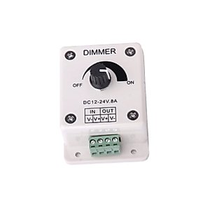 OSALADI Tape Light Dimmer Table Lamp Dimmer Dimming Controller Led Bulb Dimmer Controller Adjuster Knob Control Lighting Led Led Lightbulbulbs White Dc 8a Plate