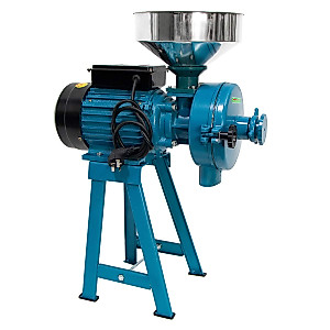 Grain Mills, 3000W Wet Dry Cereals Grinder Electric Grain Grinder Corn Mill Heavy Duty 110V Commercial Grain Grinder Machine Rice Corn Grain Coffee Wheat Feed Mill Flour Mill with Funnel