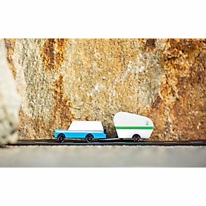 CANDYCAR® Wooden Diecast Collection - Pinecone Camper, Premium Handcrafted Beech Wood Toy
