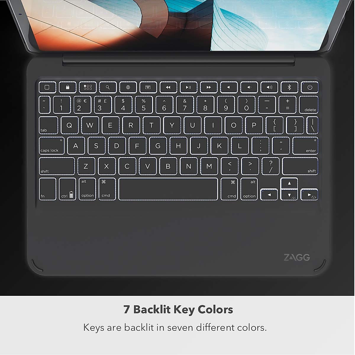 ZAGG Folio Keyboard - Backlit Tablet Keyboard and Case - Made for iPad Pro 11"" (2018) - Black (103002357)