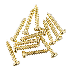 #2 x 1/2" Brass Round Head Phillips Drive Screws | Pack of 25 | Self Tapping Screws for Wood Antique or Modern Furniture | RH2-SB