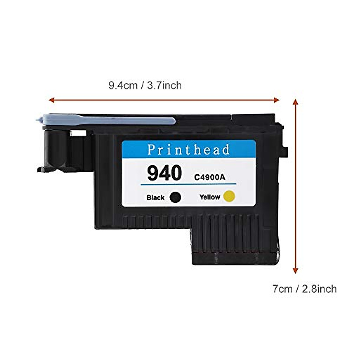 Black and Yellow Original Printhead Replacement for HP 940 Z2100 / T1200 / T1300 / T610 / T620 / T1100 / T770 / T790 / K8600 / 8500 / K550 / K5400 / K5300 / L7580 (Black/Yellow)