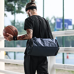 Large Sports Gym Bag for Men Women,Travel Duffel bag with Shoes Compartment,Overnight Tote Bag Workout Bags for Gym