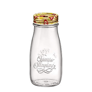 Bormioli Rocco Quattro Stagioni Tutti Frutti Bottle,13.5 oz, Clear, 12 Count (Pack of 1)