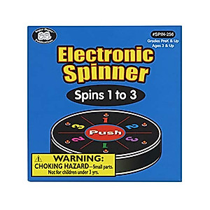 Super Duper Publications | Electronic Spinner Game Counter with Sound and Light (1-3) | Educational Learning Resource for Children