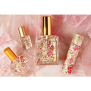 Rose Quartz Organic Eau de Toilette Spray Perfume By The Sage Lifestyle (2 Oz/59 ml) - 75% organic, 100% gorgeous- A Gemstone Perfumery, Travel Perfume, Vegan Perfume Oil - Feel Subtle Hint of White Amber, Sandalwood & Fresh Musk