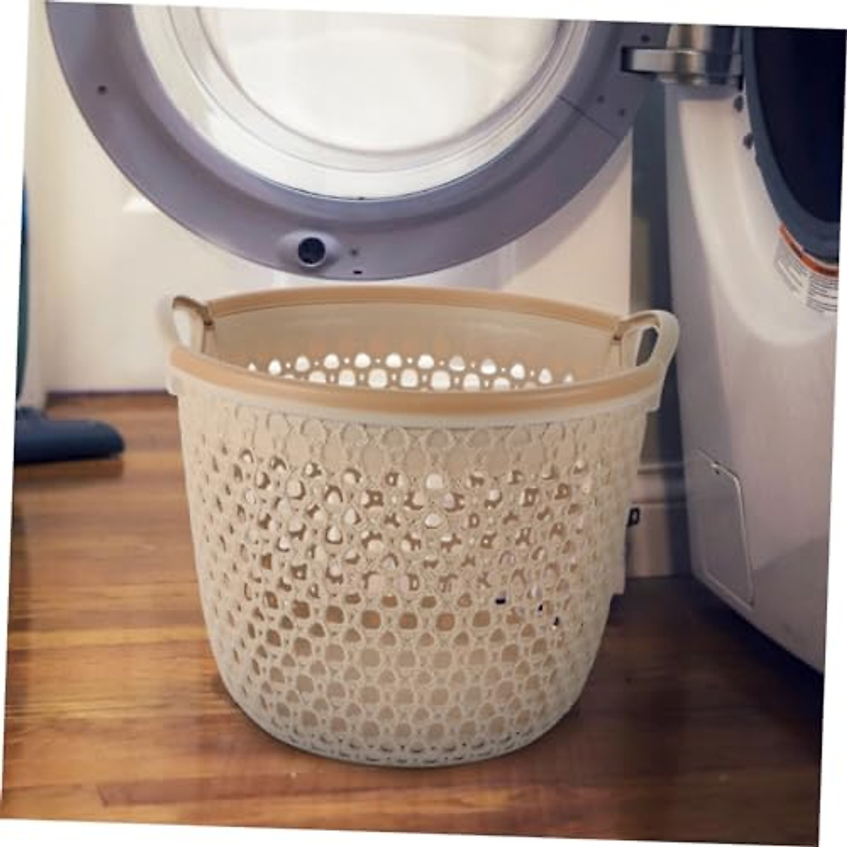 OFFSCH Woven Storage Basket Large Capacity Multi Use Organizer for Tabletop Sundries Laundry and Home Storage Versatile Woven Design for Stylish Organization
