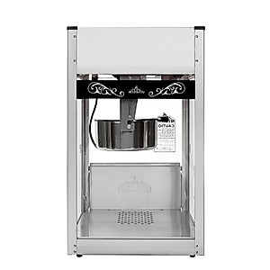 Olde Midway Commercial Popcorn Machine Maker Popper with Large 12-Ounce Kettle - Black