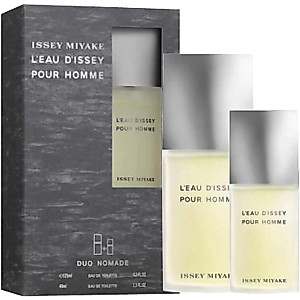 Issey Miyake L'Eau D'Issey for Men 2 Piece Gift Set (4.2 Ounce Eau de Toilette Spray + 1.3 Ounce Eau de Toilette Spray)