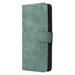 YukeTop Case for Oppo Reno2 Z, PU Leather Flip Folio Wallet Cover, with Card Slots, Case Cover for Oppo Reno2 Z.(Green)