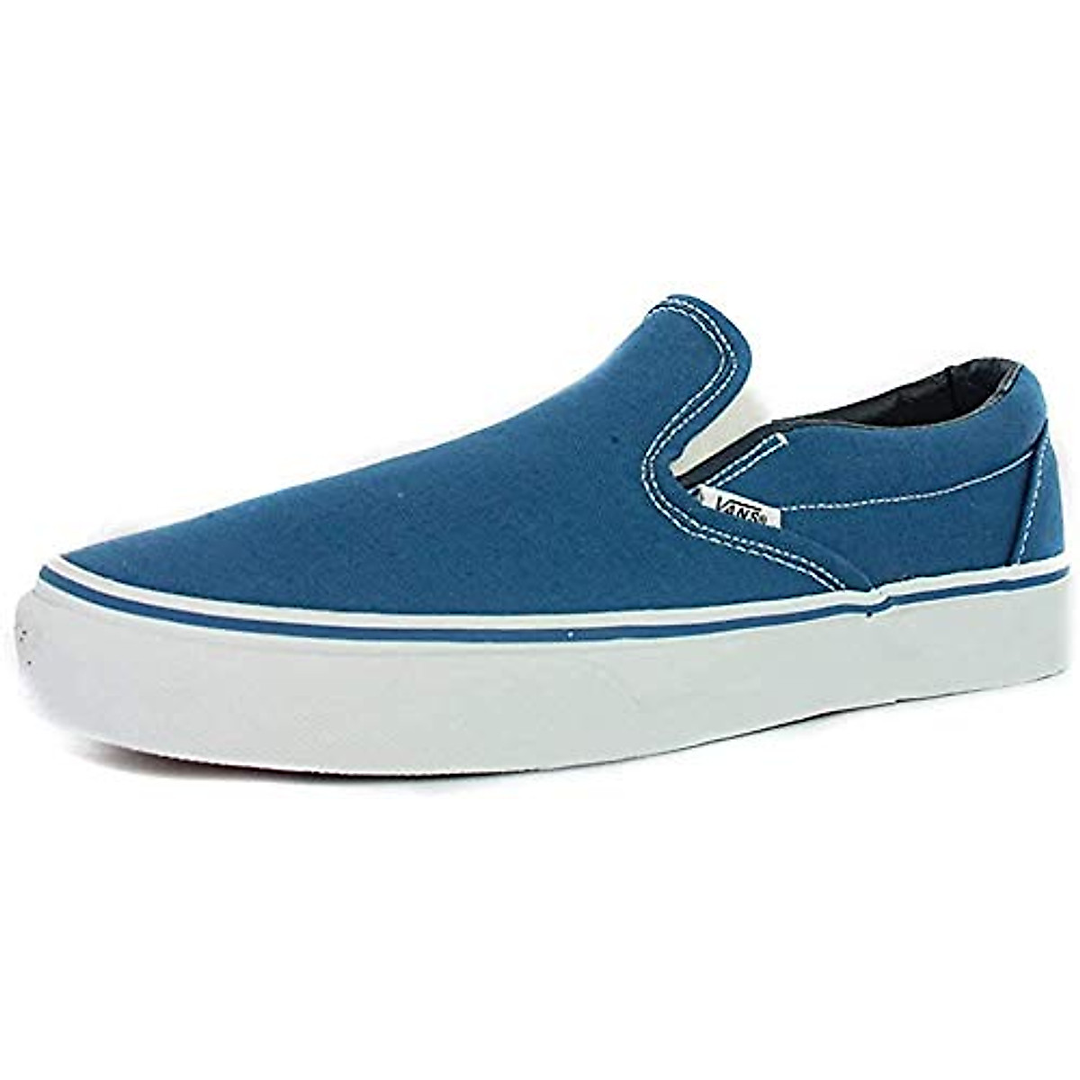 Vans Unisex Classic Slip-On(tm) Core Classics Navy Sneaker Men's 8.5, Women's 10 Medium