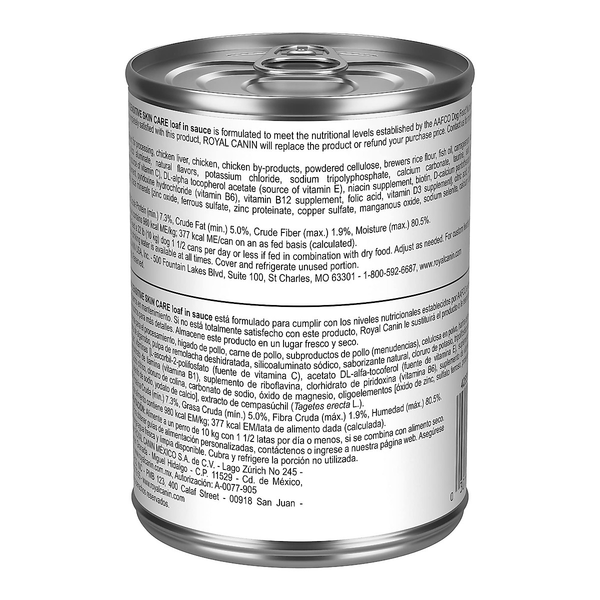 Royal Canin Sensitive Skin Care Loaf in Sauce Wet Dog Food, 13.5 oz can (12-Count)