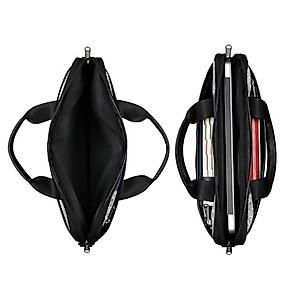 Floral Ethnic Mandala Laptop Computer Bag Waterproof Shoulder Messenger Bag 13-15 inch Durable Laptop Tote Bag with Shoulder Strap Handle Lightweight Crossbody Briefcase