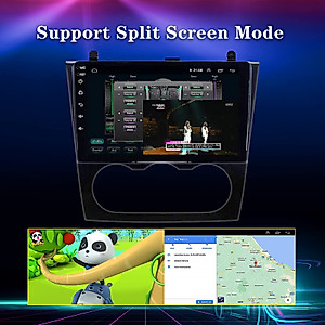 Wizanic 9 Inch HD Touchscreen Android 12 Car Stereo for Nissan Teana Altima 2008-2012 Manual A/C Car Radio Apply CarPlay with GPS Navigation Bluetooth Wi-Fi FM USB