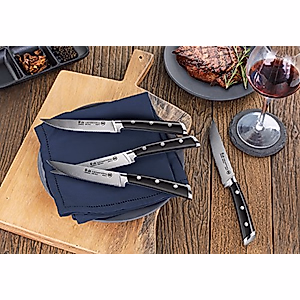 Cangshan TS Series 1020724 Swedish 14C28N Steel Forged 4-Piece Steak Knife Set