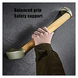 XXSLY Grab Bars Grab Rail handrail Showers and Walls Wooden Bathroom，Bath and Showers Disabled and Elderly, Waterproof Anti-Slip Safety Support Handrail Stairs and Corrido (Size : 50cm)