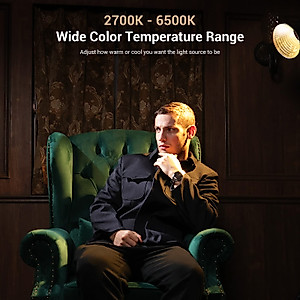 SmallRig RC 120B 120W COB LED Video Light, 2700K-6500K, 4,450Lux@1m and SmallGoGo App Control, TLCI 96+ CRI 95+, 9 Lighting Effects, Support AC Adapter and 14.4V/26V V-Mount Battery- 4207