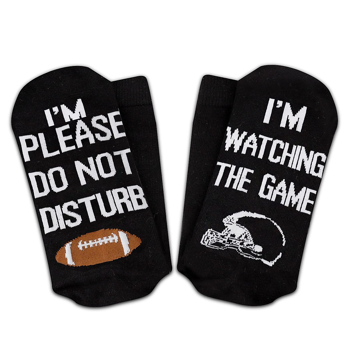 ZJXHPO Football Game Socks Please Don’t Disturb I’m Watching The Game Novelty Sock For Football Team Player Lover Mom Dad Coach (Football game sock)