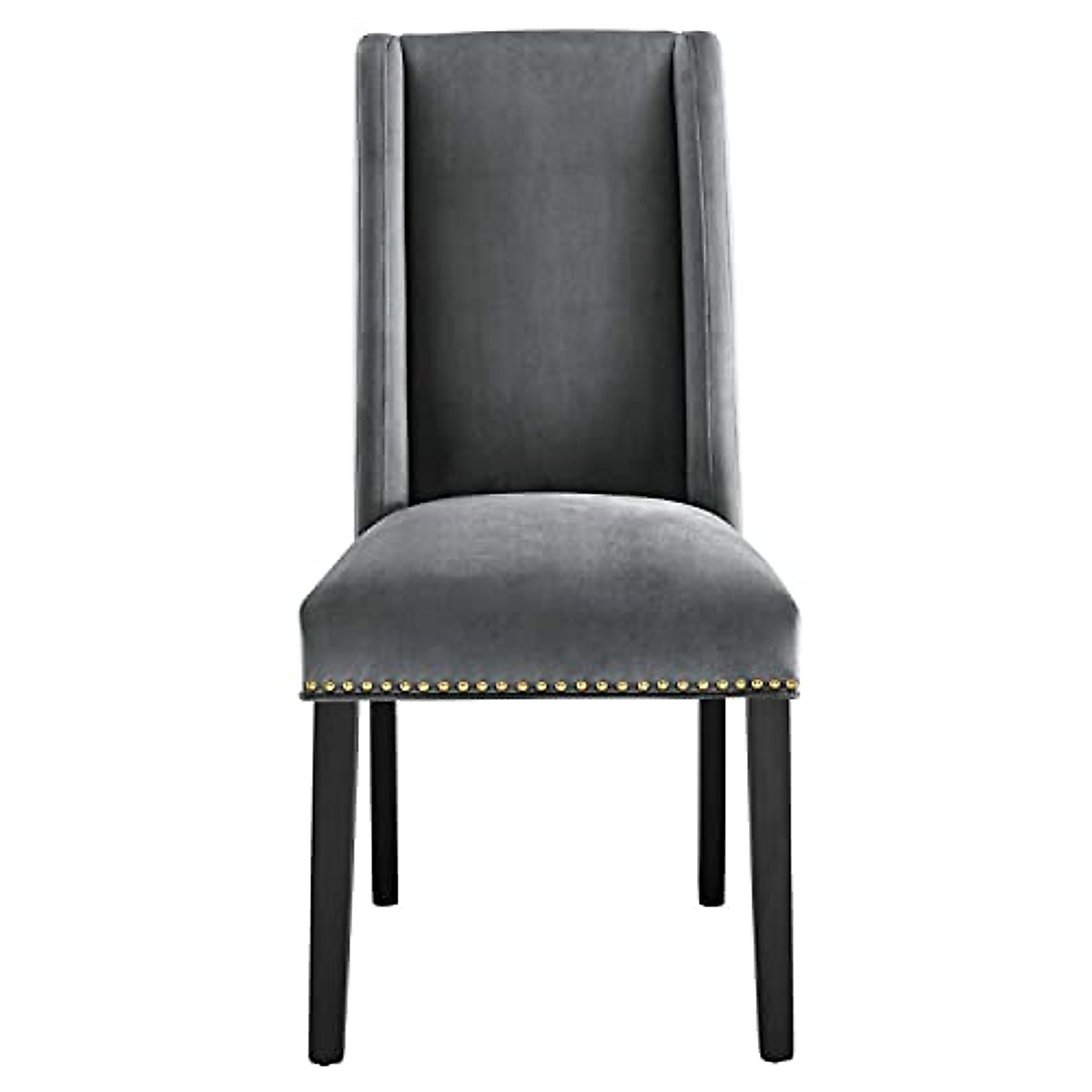Modway Baron Performance Velvet Set of 2 Dining Chairs with Gray EEI-5012-GRY