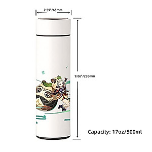 Kaedehara Kazuha Thermos Cup Genshin Impact Insulated Beverage Bottle Campus Style Students Sports Water Bottles