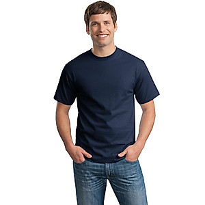Hanes Mens Tagless 100% Cotton T-Shirt, XL, Navy