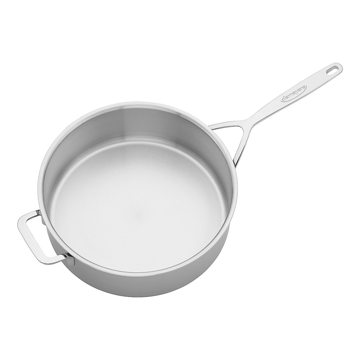 Demeyere 5-Plus Stainless Steel 6.5-qt Saute Pan with Helper Handle