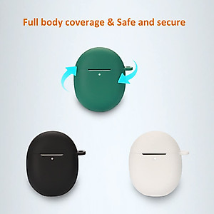 3 Pack | AutoSonic Case Designed for Google Pixel Buds Pro | Soft Silicone Material, Protective Pixel Earbuds Skin | Black, White and Green