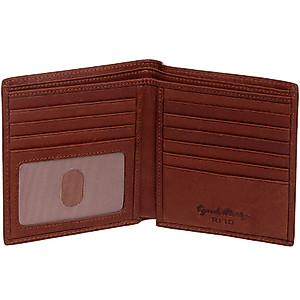 Osgoode Marley Mens ID Hipster Wallet, Brandy, One Size