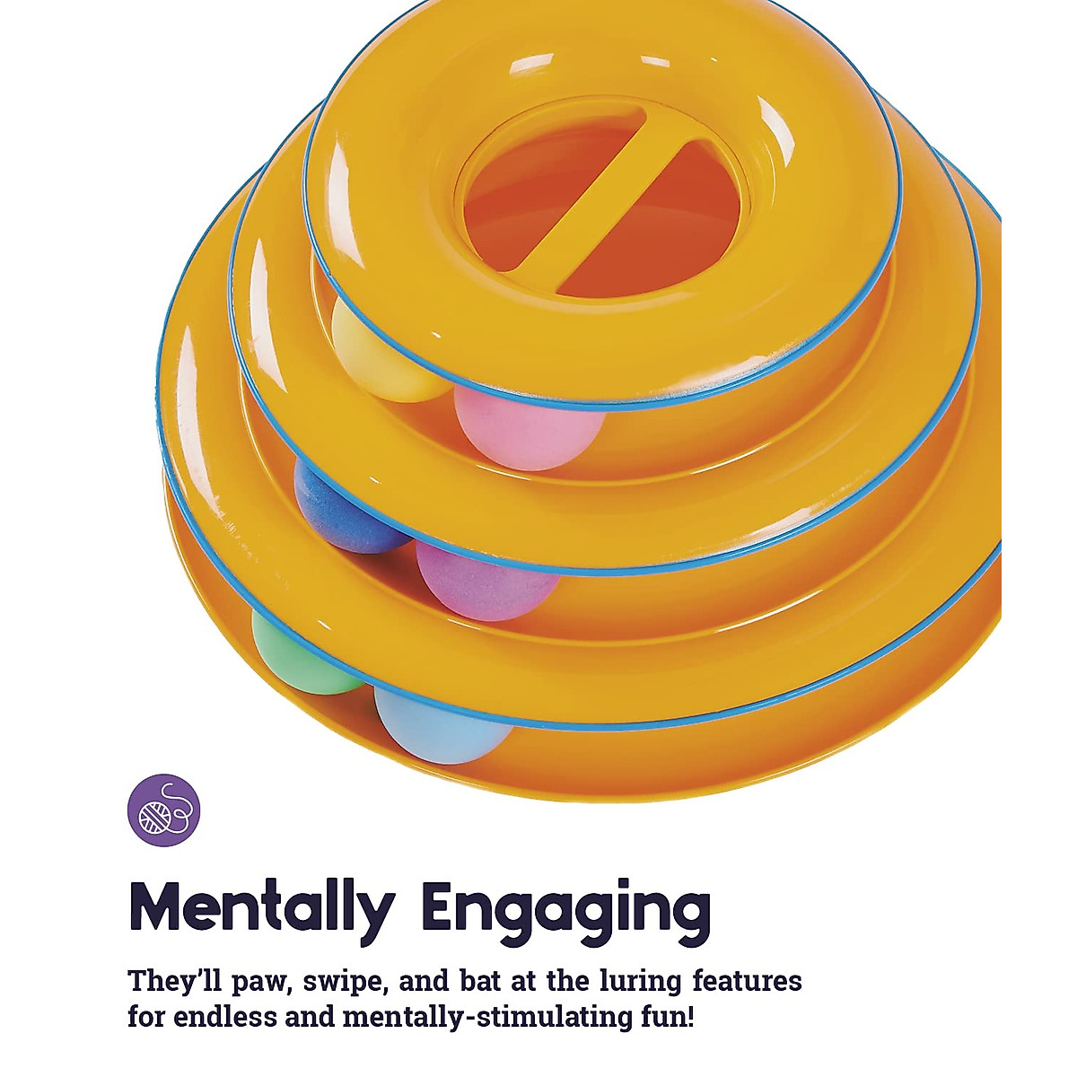 Catstages Tower of Tracks Interactive 3-Tier Cat Toy