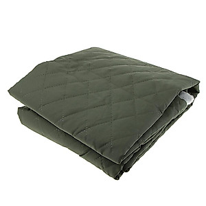 misppro Polyester & Cotton Double Faced Quilted Fabric by Meter for Sewing Material - Green