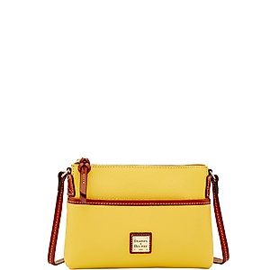 Dooney & Bourke Handbag, Pebble Grain Ginger Crossbody - White