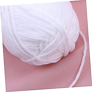 COHEALI Cotton Yarn Cone Thick Knitting Yarn Chunky Yarn Black Yarn Red Yarn Green Yarn Doll Roving Textured Yarn Cotton Ball Crochet White Purple Yarn Cotton Yarn Storage