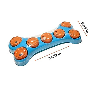 GREENBRIER KENNEL CLUB Doggie Treat Puzzle, Small, Blue base