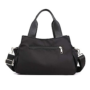 Large Shoulder Bag for Women Nylon Travel Tote Cross-body Carry On Bag with Shoulder Strap Lightweight Tote Shoulder Bag