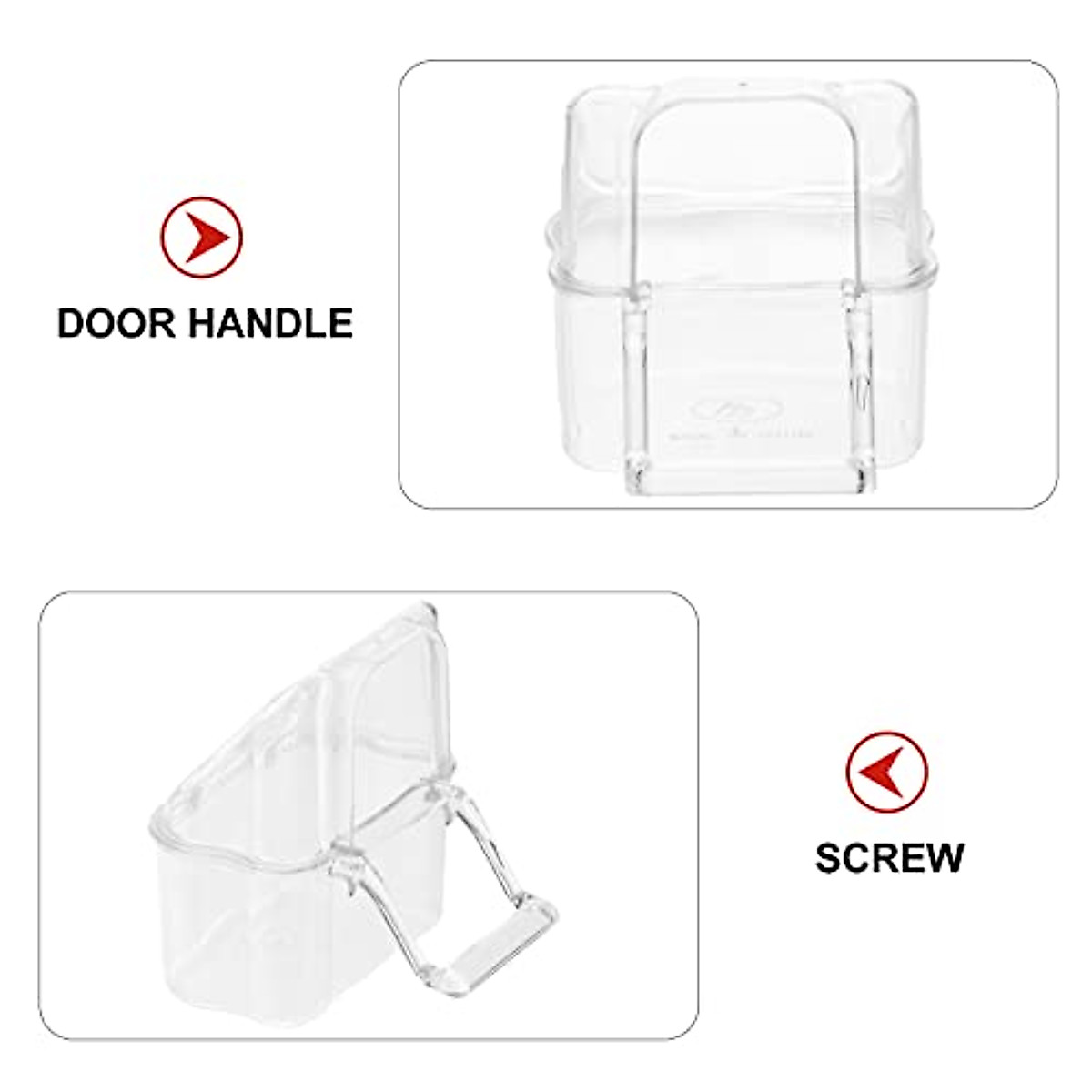 Parrot Bowl Bird Feeder, Cage Bird Water Feeder Parakeet Food Bowl Food Container Feeder Cups for Budgerigar Canary Cockatiel Finch Bird Cage Accessories, 3pcs