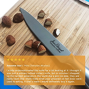 Jean-Patrique Chopaholic Kitchen Utility Knife 5" - Multipurpose Chef Knife - Razor Sharp, Stainless Steel Chefs Knife