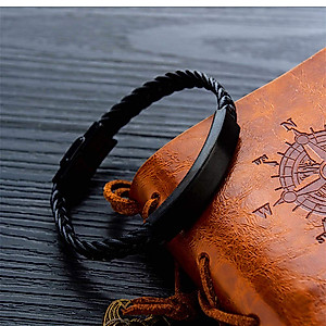 ZKXXJ WWJD HWLF Bracelets Set for Men Women Dainty Braided Leather What Would Jesus Do He Would Love First Bracelet Inspirational Religious Reminder Jewelry Gifts for Him Her,Adjustable