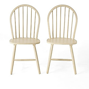Christopher Knight Home Countryside High Back Spindle Dining Chair, Antique White 19.70”D x 17.90”W x 36.20”H
