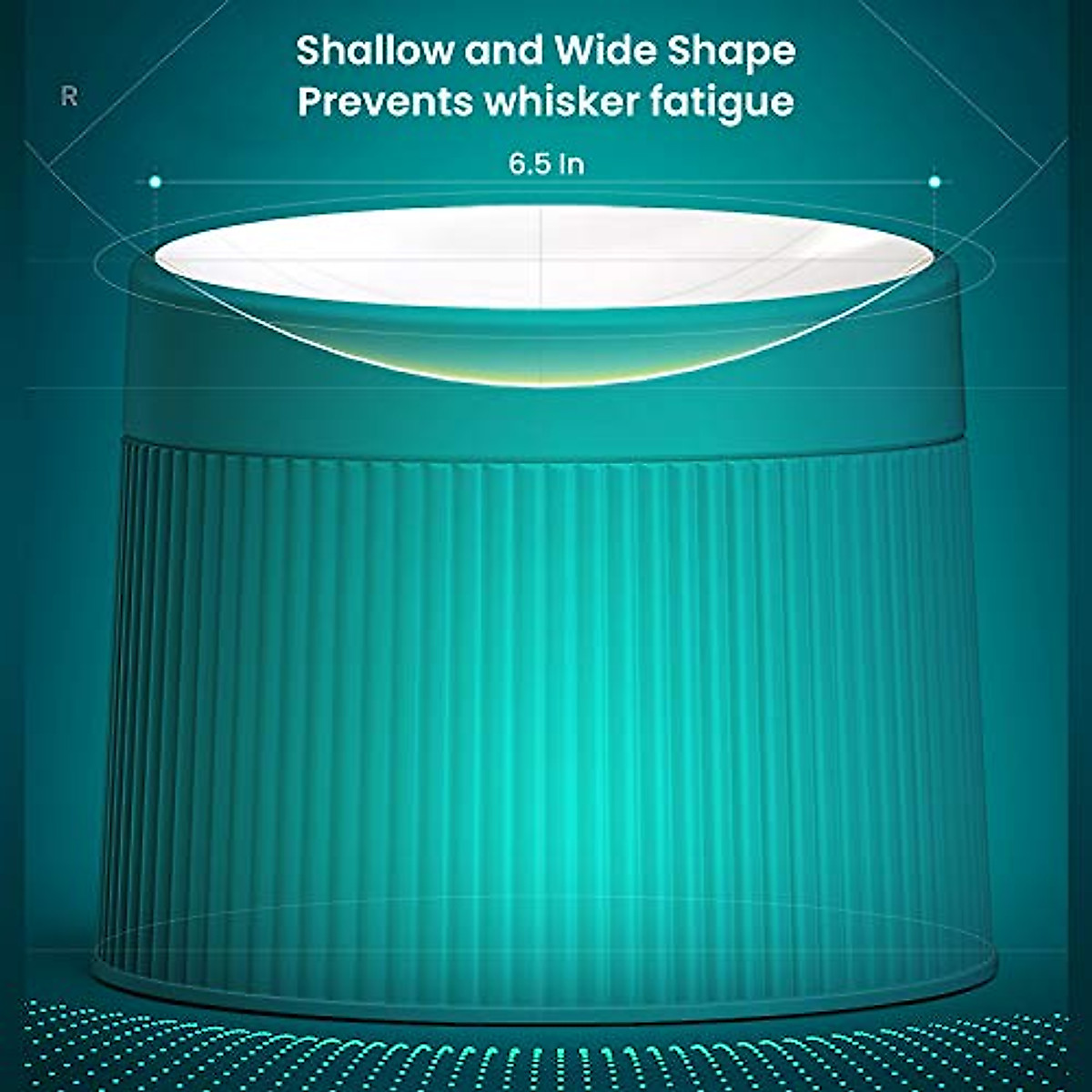 iPettie Elevated Cat Food Bowl Cat Dish, Tilted Pet Feeding Station with Stand for Small Dog, Made from Certified Food-Safe Plastics, Better Than Stainless Steel and Ceramic