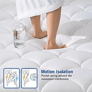 DatMou Twin Size Mattress, 14 Inch Twin Mattress in a Box, Gel Memory Foam Hybrid Mattress with Individually Pocketed Springs, Fiberglass Free, CertiPUR-US