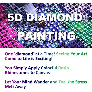 Zariocy 5D Diamond Art Painting Kits Angel Little Girl, DIY Paint with Diamond Art Wing Round Full Drill Crystal Diamond Embroidery Paintings Arts Craft for Home Office Wall Decor 30x40 cm