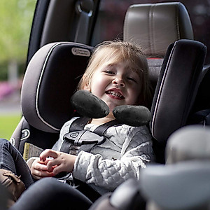 Aurelius Baby Travel Pillow,Infant Head and Neck Support Pillow for Car Seat,Stroller,Pushchair (Black)