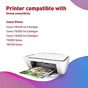 HOTCOLOR Printer Ink 275 276 XL Replacement for Canon 275 and 276 Ink Cartridges XL PG-275XL/CL-276XL for Canon PIXMA TS3522 TS3520 TR4720 (1+1, 2 Pack)